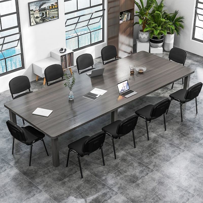 Gymax Set of 5 Stackable Mid Back Conference Guest Reception Chair ...