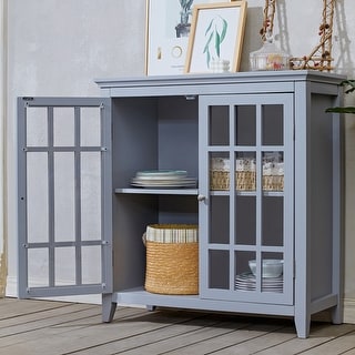 HomyLin 36 Inch Wide Double Door Storage Cabinet - Bed Bath & Beyond ...
