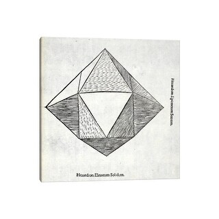 iCanvas "Hexaedron Elevatum Solidum" by Leonardo da Vinci Canvas Print ...