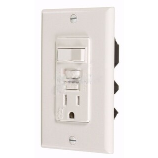 15 AMP Rectangle Beige Electrical Switch and Outlet Plastic American ...