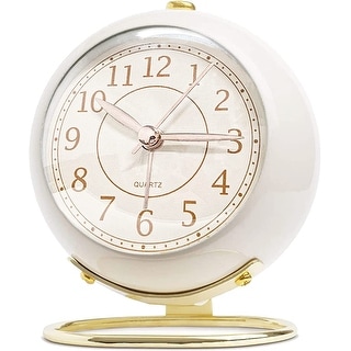 Table Clocks, Classic Silent Non-Ticking Tabletop Kids Room Analog ...