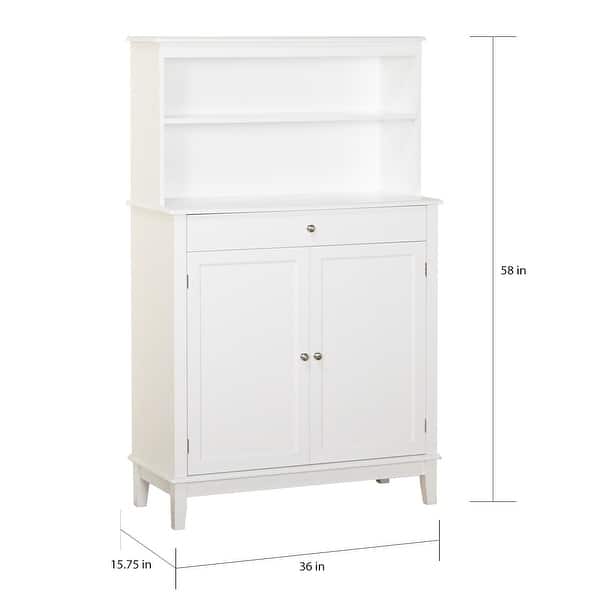 Simple Living Farmhouse Buffet with Hutch - Bed Bath & Beyond - 13776836