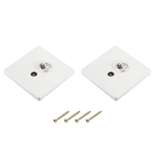 TV Aerial Socket Wall Plate Satellite White PC 88x86mm for Coaxial ...