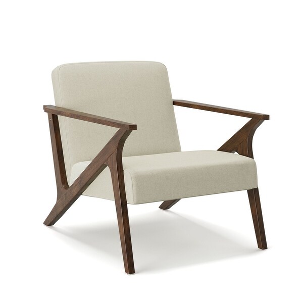 Grove MCM Wood Frame Upholstered Accent Chair On Sale Bed Bath Beyond 38400597