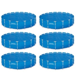 Bestway 18 Foot Round Above Ground Swimming Pool Solar Heat Cover (6 ...