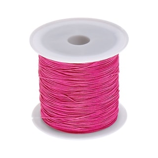1 Roll Nylon Beading Thread Knotting Cord 0.6mm 50 Yards Satin String ...