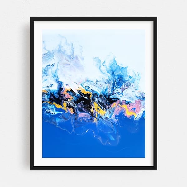 Periwinkle Rainbow Painting Abstract Cosmic Modern Art Print/Poster ...