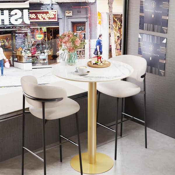 white bar table round