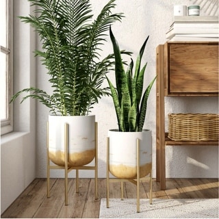 Luca Modern Planters (Set of 3) - Bed Bath & Beyond - 31864150