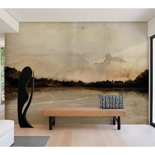 Peel & Stick Landscape Wall Mural - Whispers of Distant Shores - Bed ...