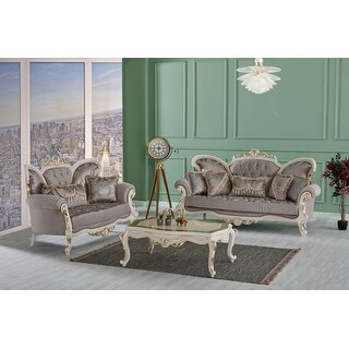 Kelot 2-piece Traditional Living room Set (1 Sofa & 1 Loveseat) - Bed ...