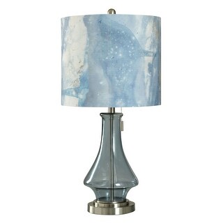 StyleCraft Austin Allen James - Bleaker - Smokey Blue Glass Table Lamp ...