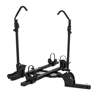 Gymax 2'' Hitch Mount Bike Rack w/ Tilt-able Design for Easy Trunk ...