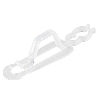 Set of 100 Clear Outdoor Universal Christmas Light Clips 3.5" - Bed ...
