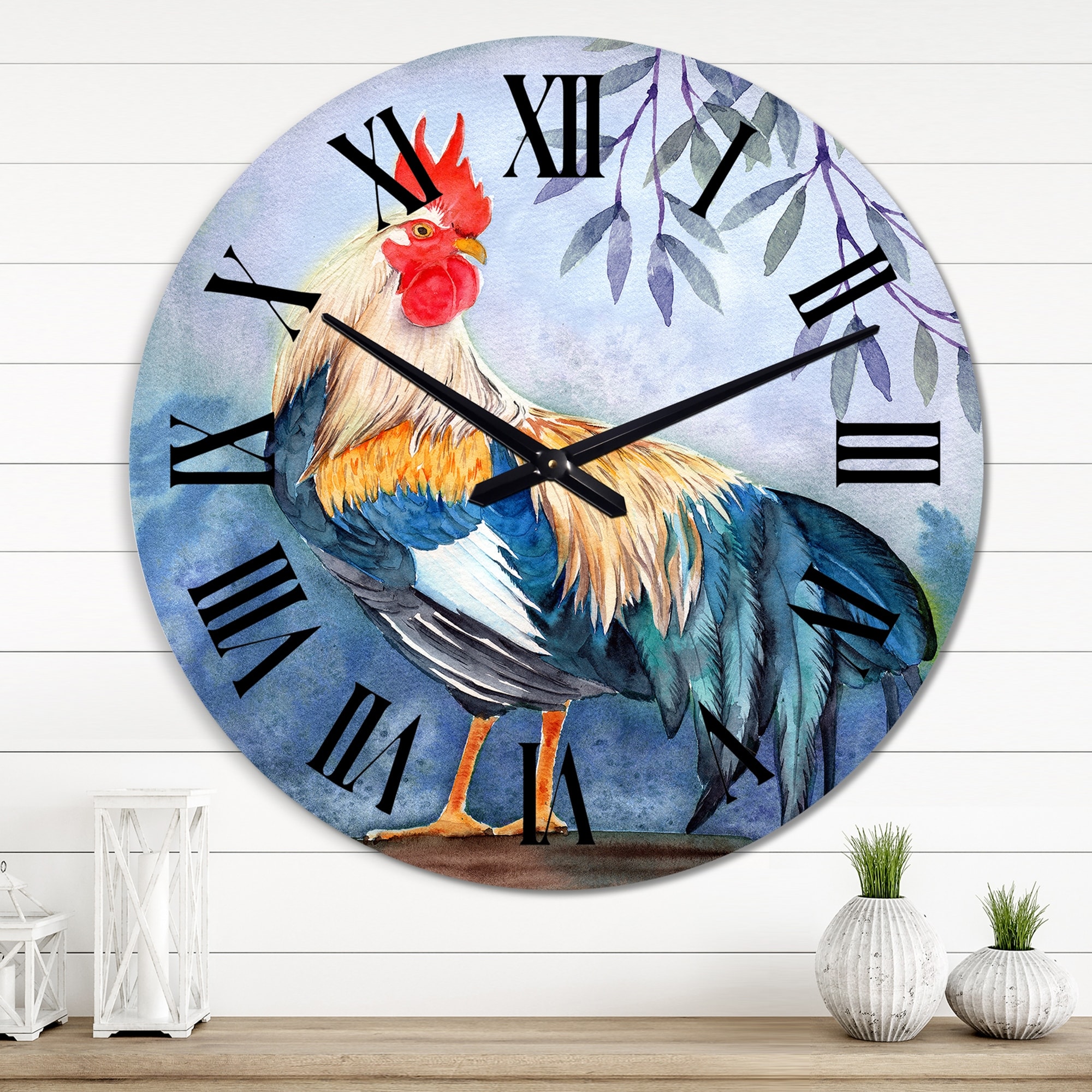 rooster pendulum clock