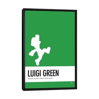 iCanvas "Minimal Colorcode Poster Luigi" by Chungkong Framed Canvas ...