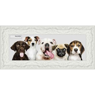 14x40 Frame Ornate Glossy White Complete Wood Panoramic Frame with UV ...