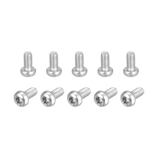 M3x6mm Torx Security Machine Screws, 10pcs 316 Stainless Steel Pan Head Screw - Silver - Bed ...