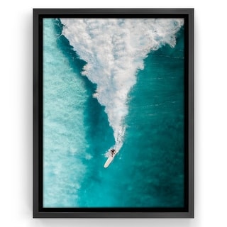 Americanflat - Surf Down by Gal Design Floating Canvas Frame - Modern ...