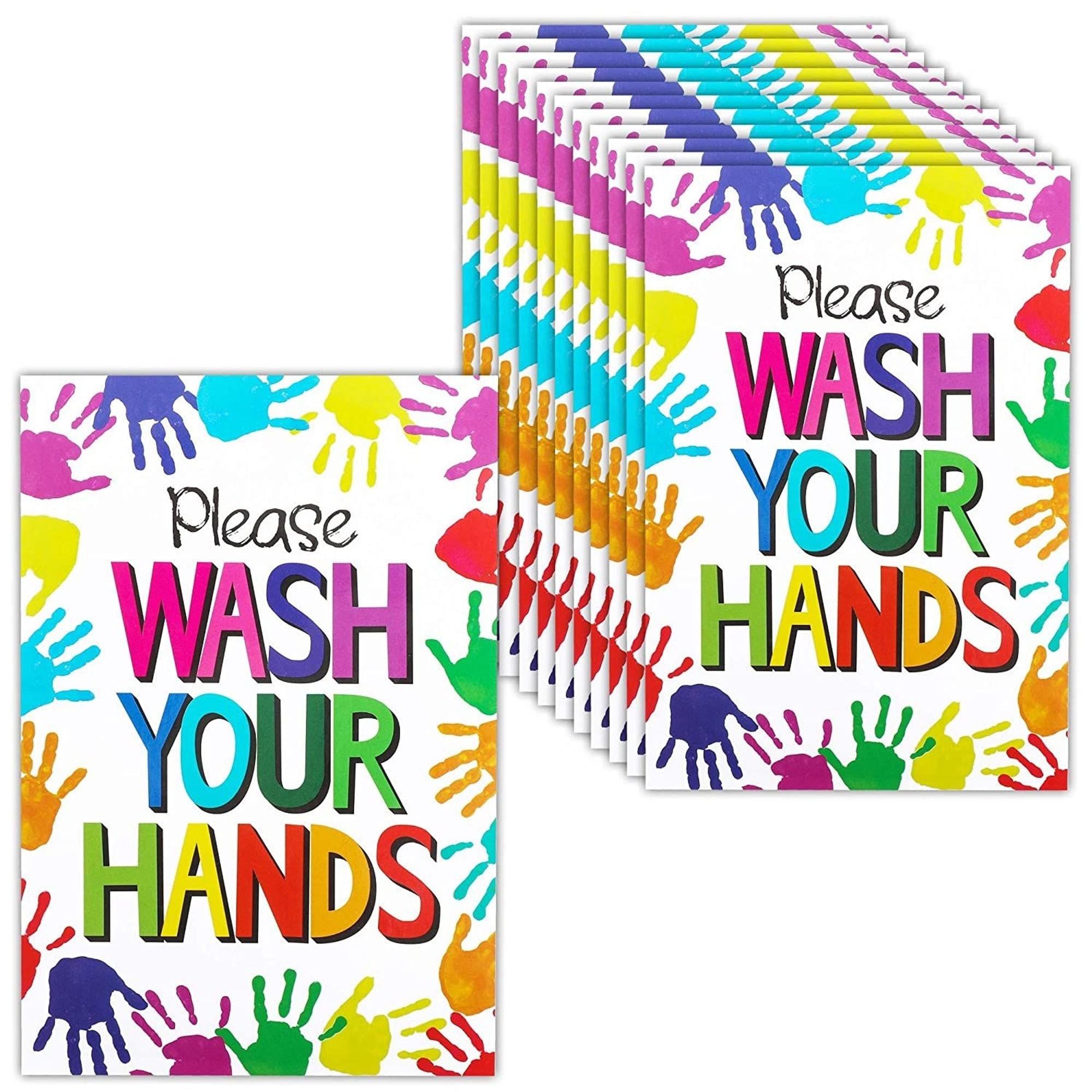 Wash Hands Sign For Kids