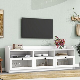 Modern Acrylic TV Stand for TVs Up to 65 - Bed Bath & Beyond - 39019800