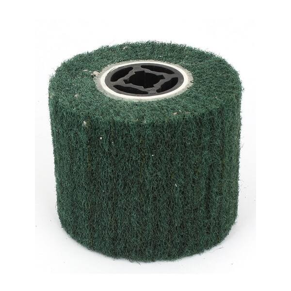 Unique Bargains Green Round Abrasive Flap Wheel 120mmx20mmx100mm for ...