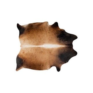 HomeRoots 72" X 84" Tan Cowhide Rug - 7' x 7' Round - Bed Bath & Beyond ...