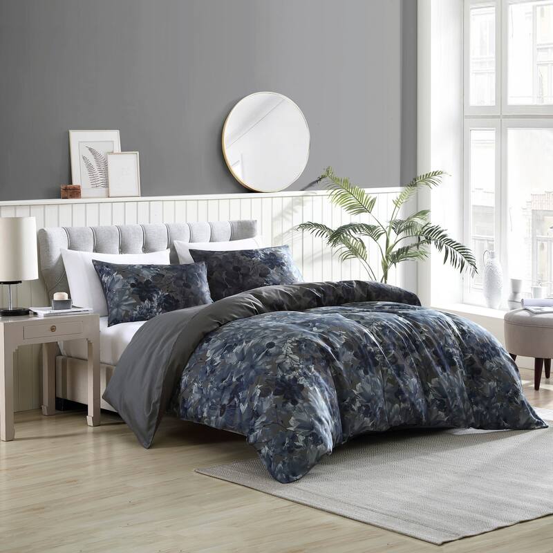 Brielle Home Camila Floral Printed Comforter Set - Overstock - 32598329