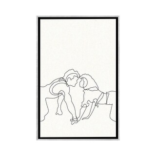iCanvas "Dirty Dancing Outline" by Mambo Art Studio Framed - Bed Bath ...