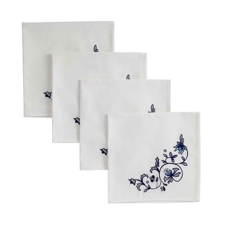 Spode® Blue Portofino 4-Pack Napkin Set - Napkin S/4 - Bed Bath ...