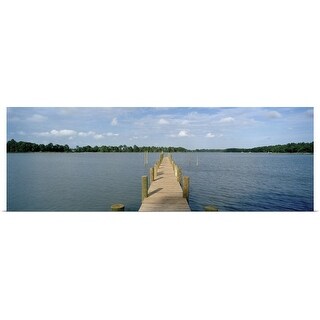 "Pier on the sea, Machipongo, Virginia" Poster Print - Multi - Bed Bath ...
