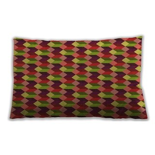 Ahgly Company Patterned Indoor-Outdoor Chilli Pepper Red Lumbar Throw ...