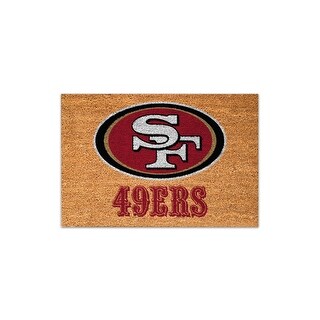 San Francisco 49ers NFL Licensed Static Coir Door Mat - Bed Bath ...