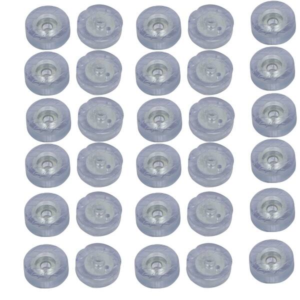 Furniture Table Chair Leg Cylindrical Shape Foot Pads Clear Blue 18mm ...