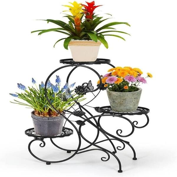 3 Tier Tall Plant Stand Outdoor Flower Stand - Bed Bath & Beyond - 39869073