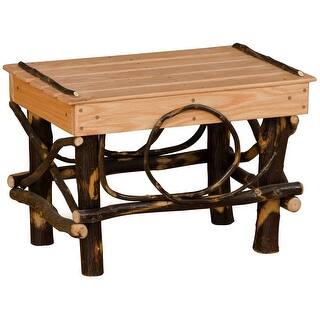 Hickory Log Foot Stool - Bed Bath & Beyond - 33585102