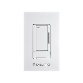 Fanimation Ceiling Fan Wall Control with Receiver - 3 Speed Fan - White ...