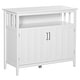 HOMCOM Sideboard Buffet Server Table with 2 Doors, Kitchen Storage ...