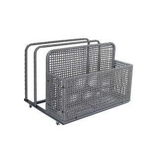 Patio Pool Float Storage Basket Outdoor Pool Caddy with Rolling Wheels ...