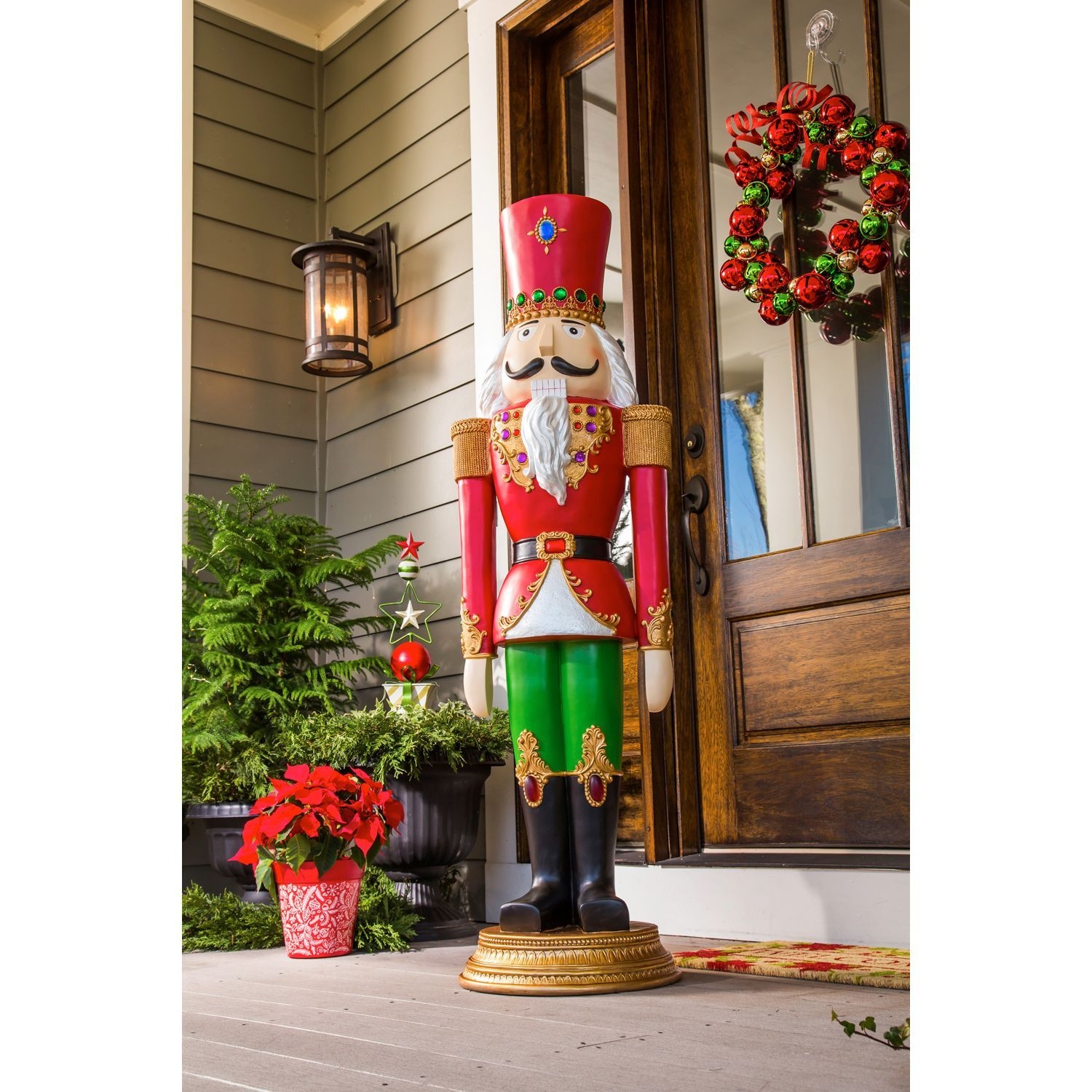 55 in. Regal Nutcracker Home and Garden Statue Multicolor On Sale Bed Bath Beyond 32562450