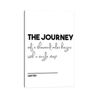 iCanvas "The Journey - Lao Tzu Quote" by Nordic Print Studio Canvas ...