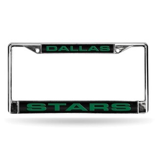 NHL Dallas Stars Laser Chrome Acrylic License Plate Wall Frame - Bed ...