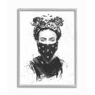 Stupell Rebel Girl Female Empowerment Portrait Iconic Faces Framed Wall ...