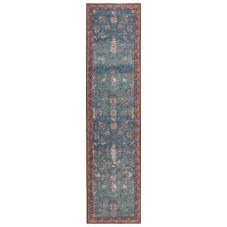 Machine Washable Kate Lester + Jaipur Living Tamara Medallion Teal and ...