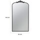 Kea 66 Inch Wall Mirror, Black Curved Metal Frame, Ornate Baroque ...