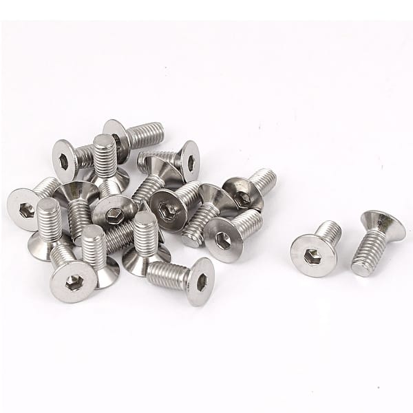 M5x12mm Stainless Steel Hex Socket Flat Head Countersunk Bolts Screw ...