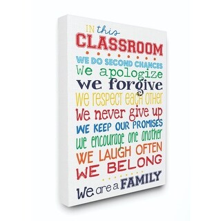 Stupell In This Classroom Rules Typography Art , Proudly Made in USA ...