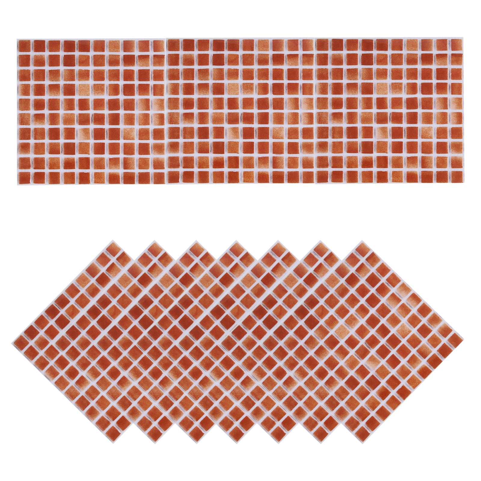 10Pcs Mosaic Tile Sticker 20x20cm Square Wallpaper Backsplash/Style 12 ...