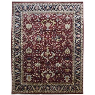 One of a Kind Hand-Knotted Persian 8' x 10' Oriental Wool Red Rug - 7 ...