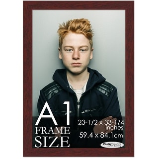 A1 Frame Brown Modern Minimalist - Wooden 23.5x33.25 Frame - Modern ...